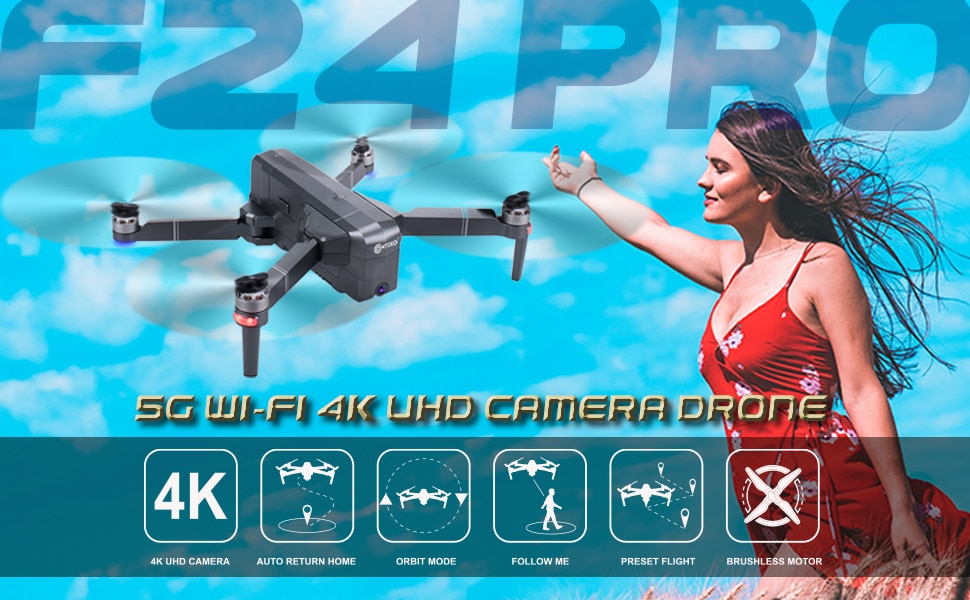 CONTIXO F24 Pro RC Black Quadcopter Drone 4K WiFi Camera Live Video ...