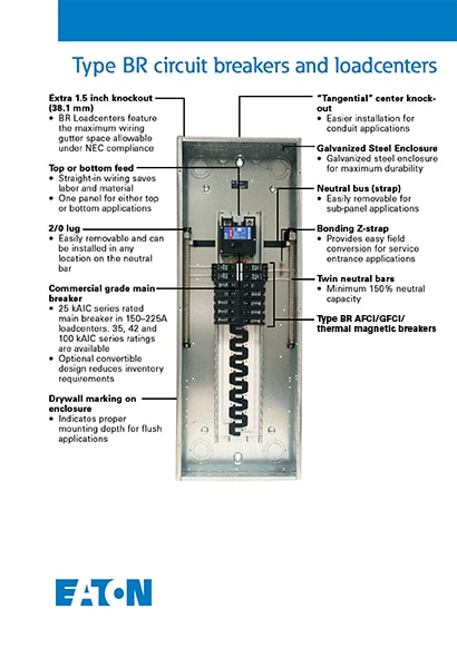 Eaton BD 2-20 Amp Single Pole Tandem CTL Circuit Breaker BD2020 - The ...