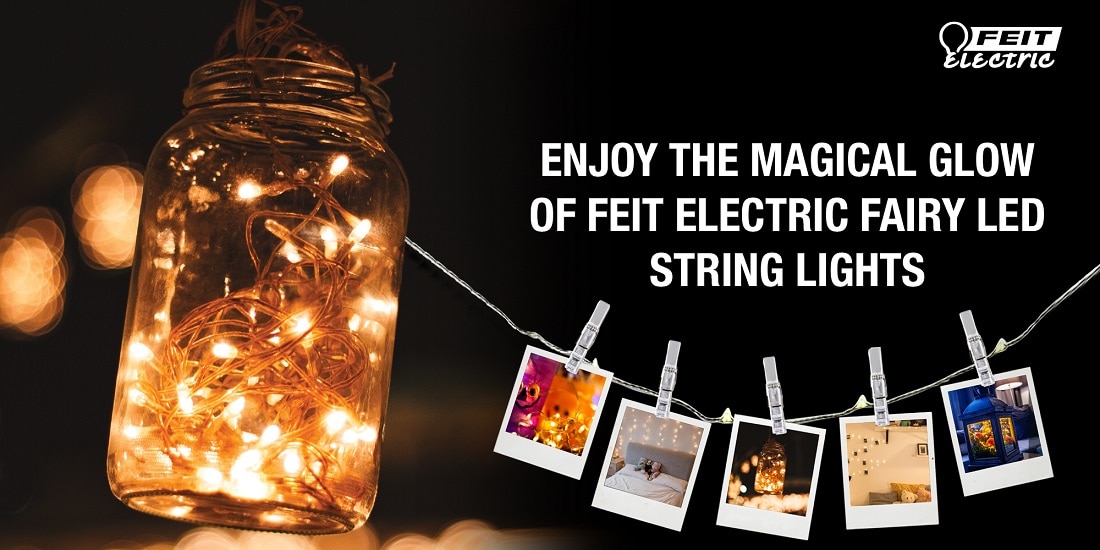 Feit Electric 30-Light 10 ft. USB or Battery Operated Mini LED Indoor ...
