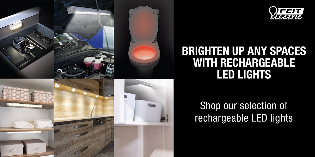 Feit Electric 4 ft. Battery Operated LED White Motion Sensor 25-WH ...