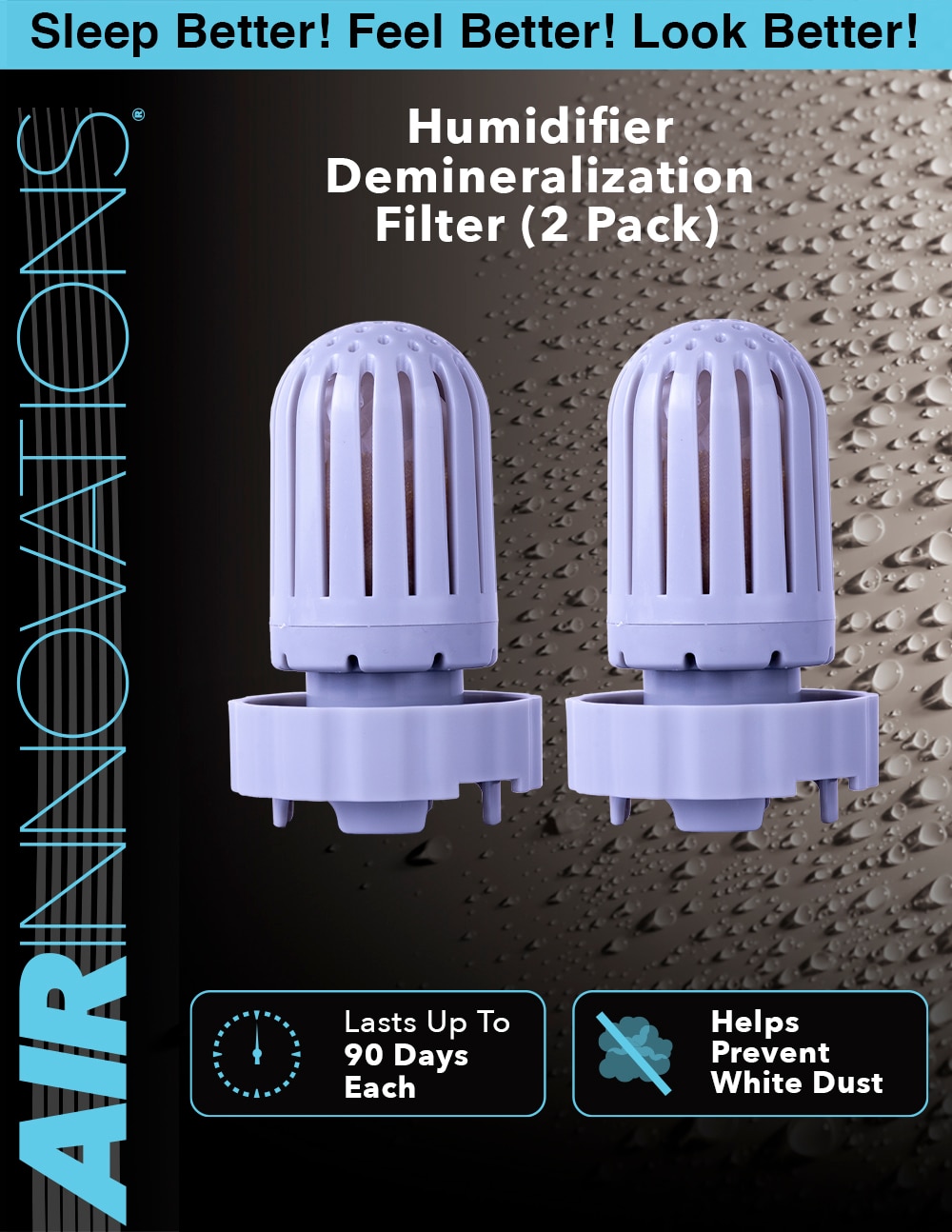 Air Innovations Humidifier Demineralization Filter For Hard Water (2 ...