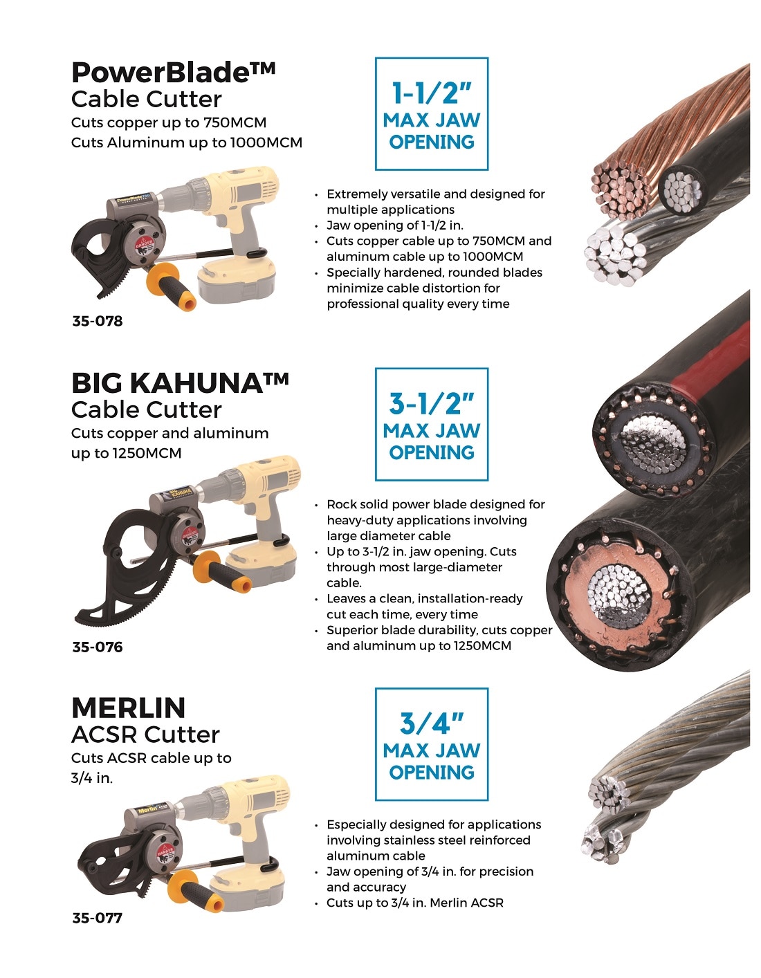 IDEAL PowerBlade Drill Powered Cable Cutter 35-078 - The Home Depot