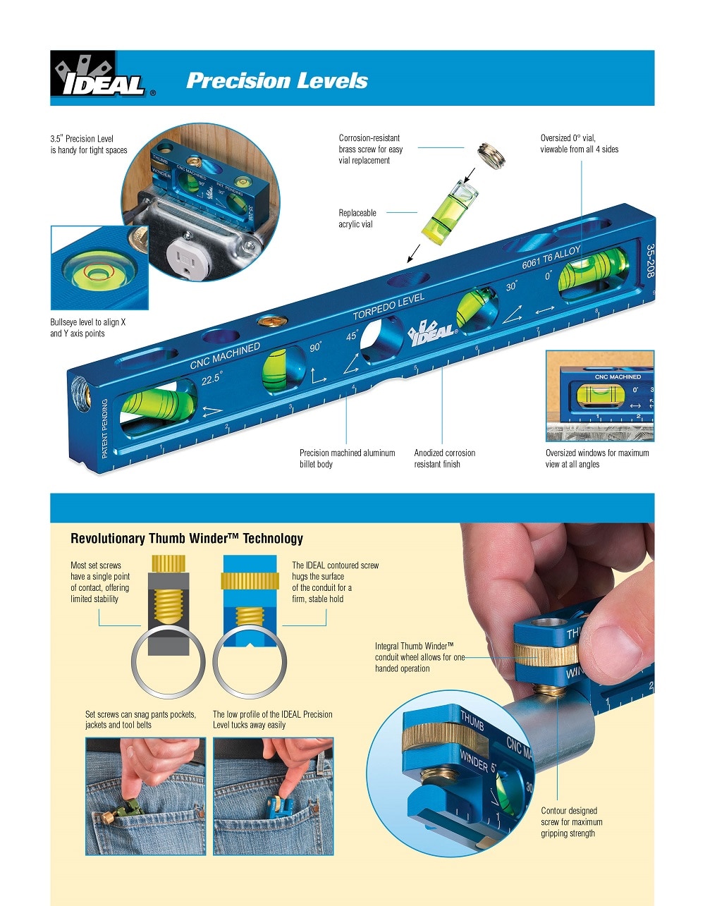 IDEAL 9 in. Electrician Conduit Level 5-Vial 35-208 - The Home Depot
