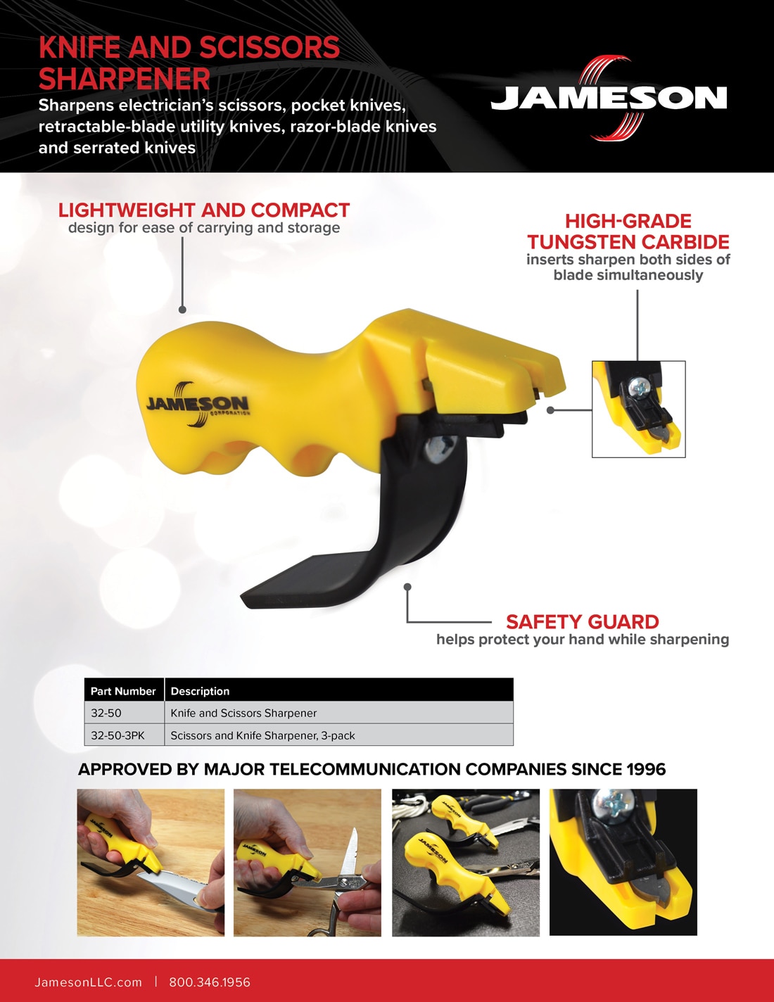 Jameson Knife and Scissors Sharpener 32-50 - The Home Depot