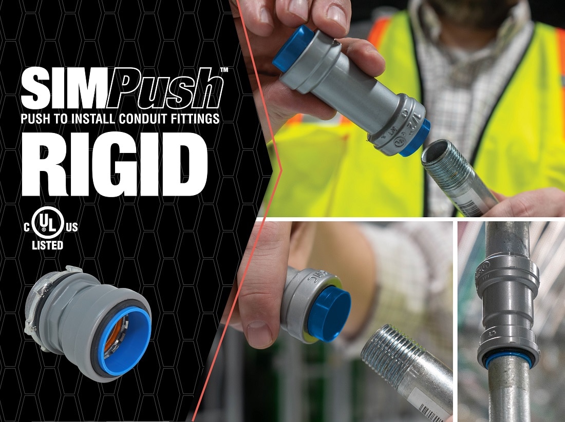 Southwire SIMPush 1/2 in. Rigid and IMC Push Connect Type-LL Conduit ...