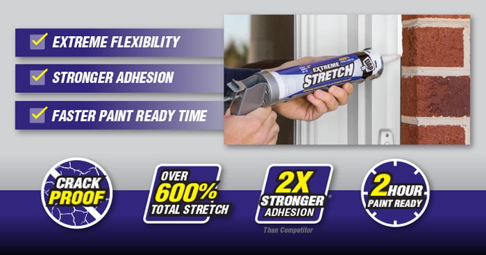 DAP Extreme Stretch 10.1 oz. White Premium Crackproof Elastomeric ...