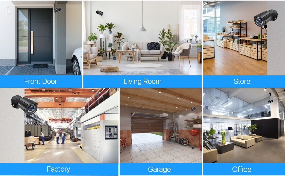 ZOSI 8-Channel 5MP-Lite 1TB DVR Security Camera System with 8 1080p ...