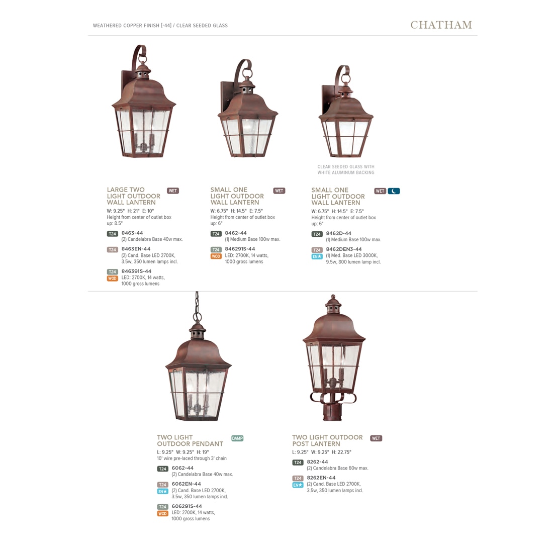 Generation Lighting Chatham 2-Light Outdoor Weathered Copper Post Top ...