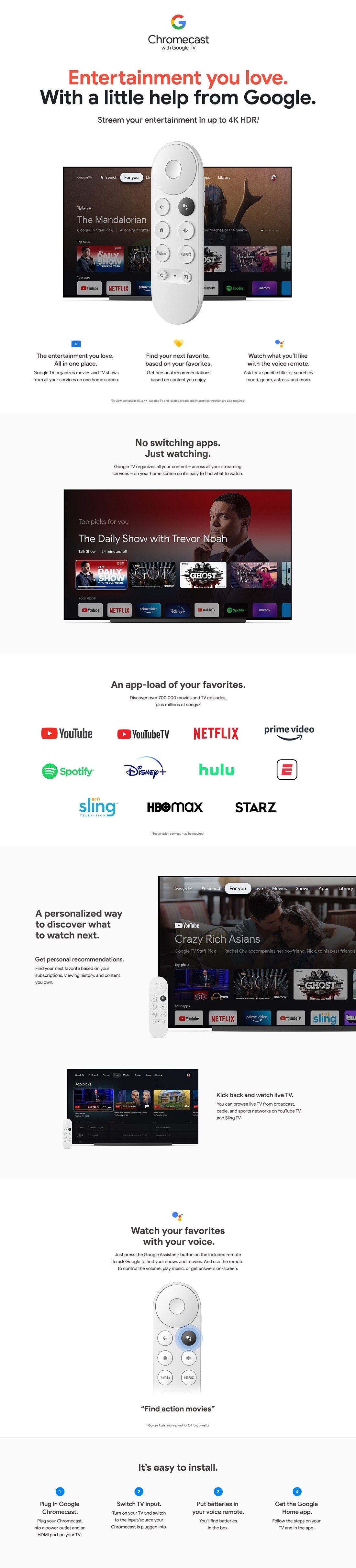 Google Chromecast with Google TV Snow Plus Nest Hub Max 10 in. Smart ...