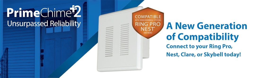 NICOR PrimeChime Plus 2 Video Compatible Wired Door Bell Chime Kit with ...
