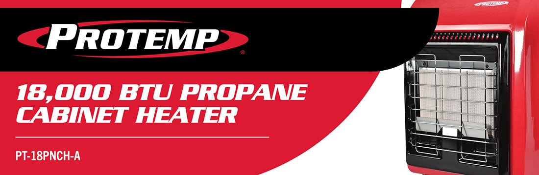 ProTemp 18,000 BTU Radiant Propane Cabinet Space Heater PT-18PNCH-A ...