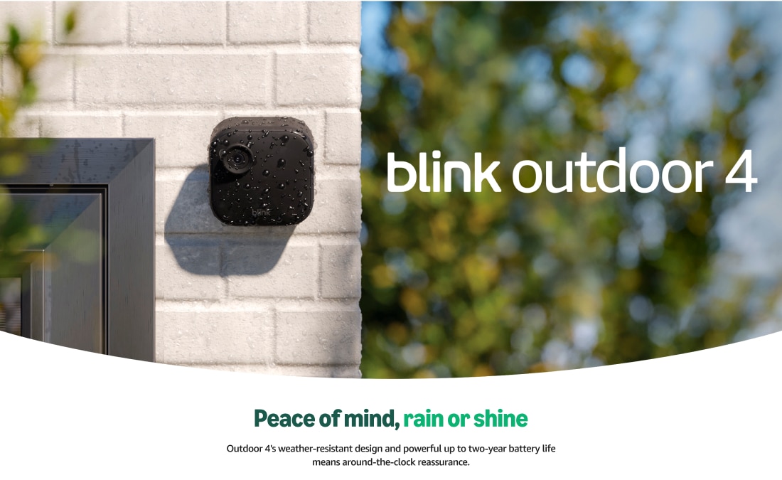 Blink Outdoor 4-Core-Wireless Battery Operated Smart Security Camera ...