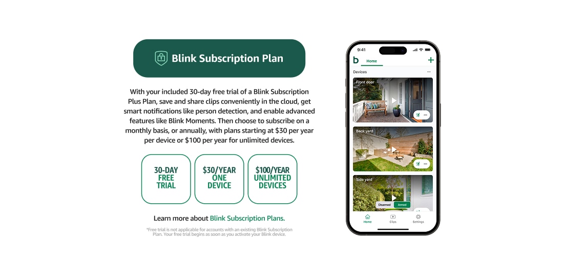 Blink Outdoor 4-Core-Wireless Battery Operated Smart Security Camera ...