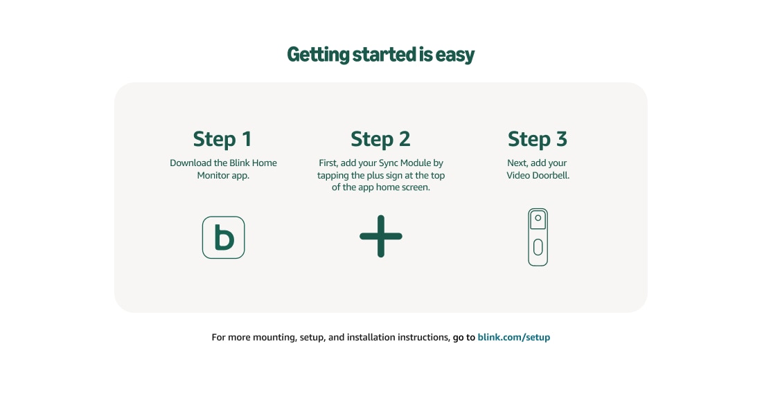 Blink Video Doorbell System - Wireless - Battery Operated Smart Video ...