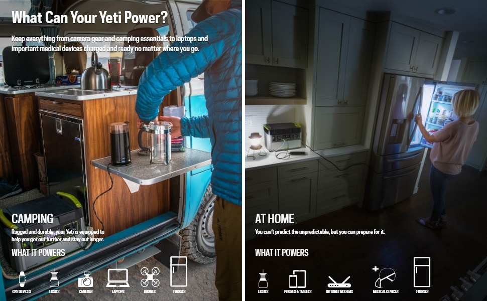 Goal Zero Yeti 1000X Portable Power Station 1000-Watt Electric Switch ...