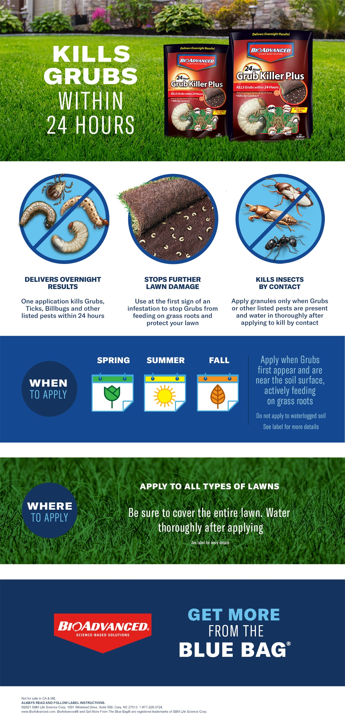 BIOADVANCED 10 lbs. 24-Hour Grub Killer Plus Granules (2-Pack) 700749U ...