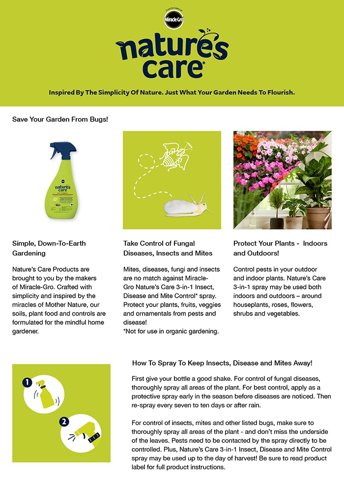 Miracle-Gro Nature's Care 3-in-1 Insect, Disease and Mite Control ...