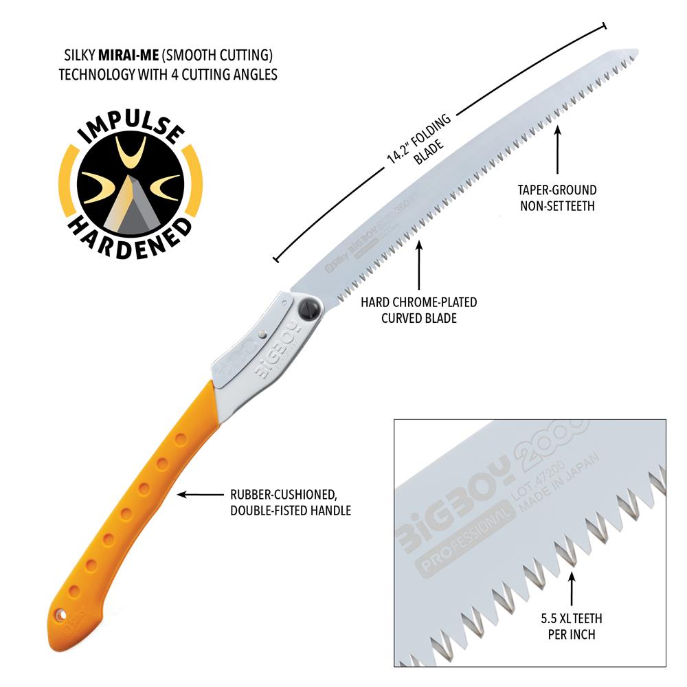 Silky BIGBOY 14 in. Extra Large Teeth Folding Saw 356-36 - The Home Depot