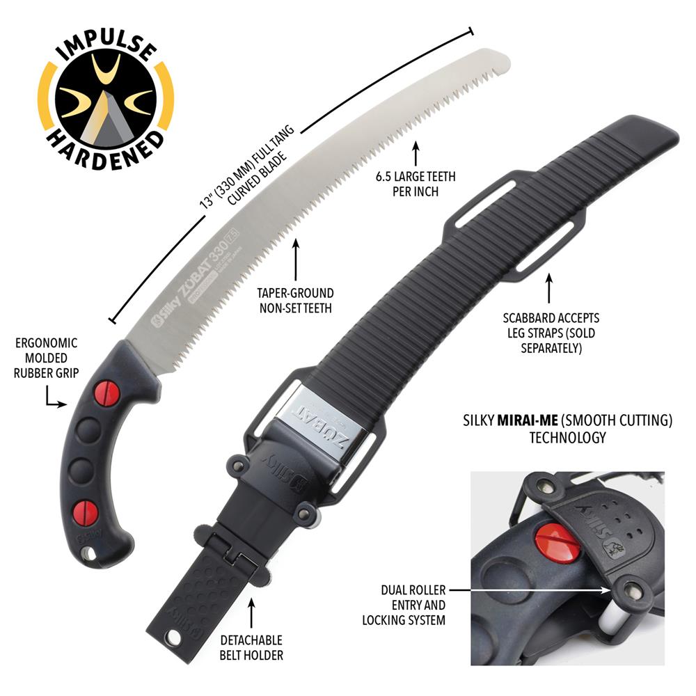 Silky ZUBAT 13 in. Large Teeth Hand Saw 270-33 - The Home Depot