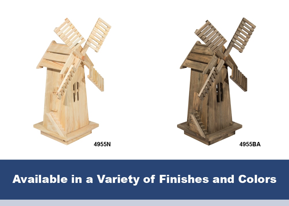 Shine Company Natural Decorative Windmill 4955N - The Home Depot