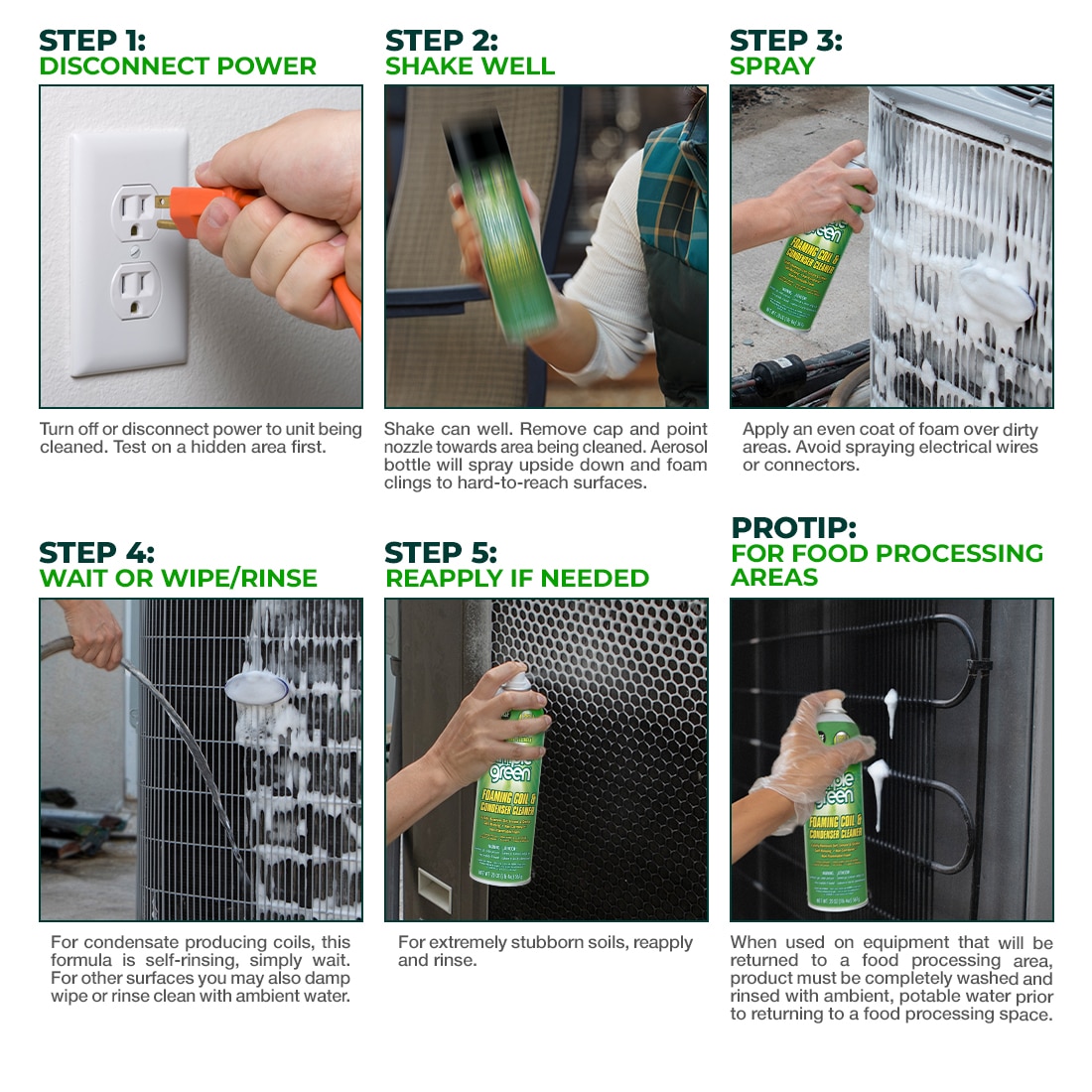 Simple Green 20 oz. Foaming Coil and Condenser Cleaner Aerosol ...