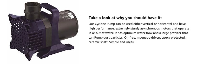 Alpine Corporation 6550 GPH Cyclone Pump for Ponds, Fountains ...