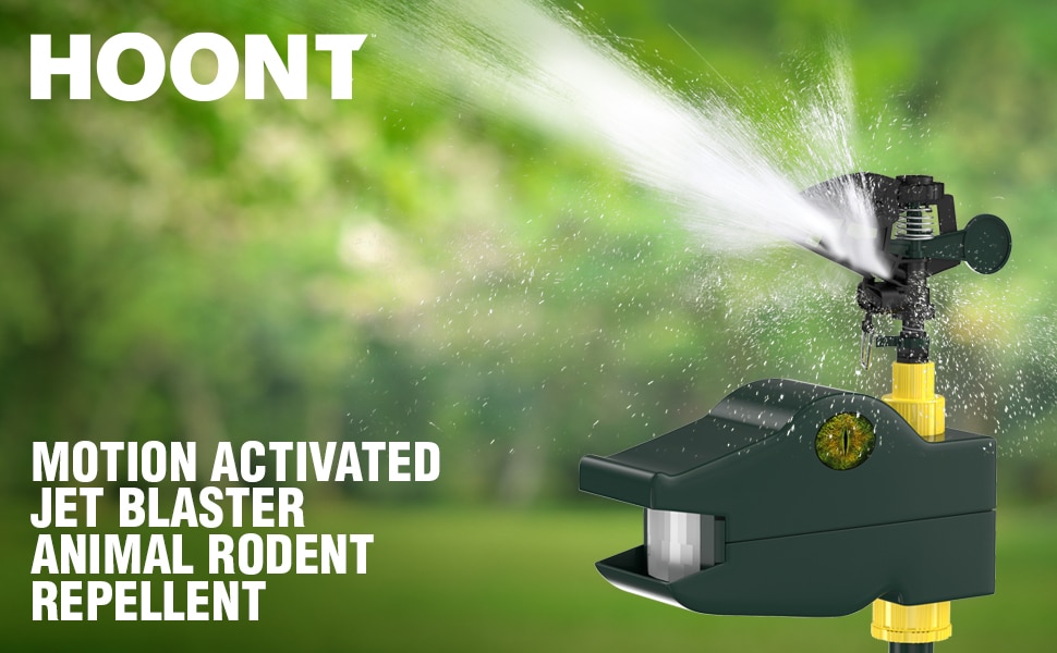 HOONT Motion Activated Scarecrow Jet Blaster Animal Rodent Repeller CY ...