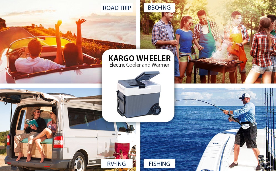 Koolatron 12V Wheeled Electric Cooler/Warmer, 31L (33 qt ...