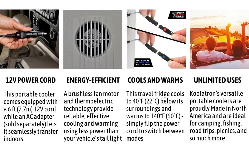 Koolatron 12V Wheeled Electric Cooler/Warmer, 31L (33 qt ...