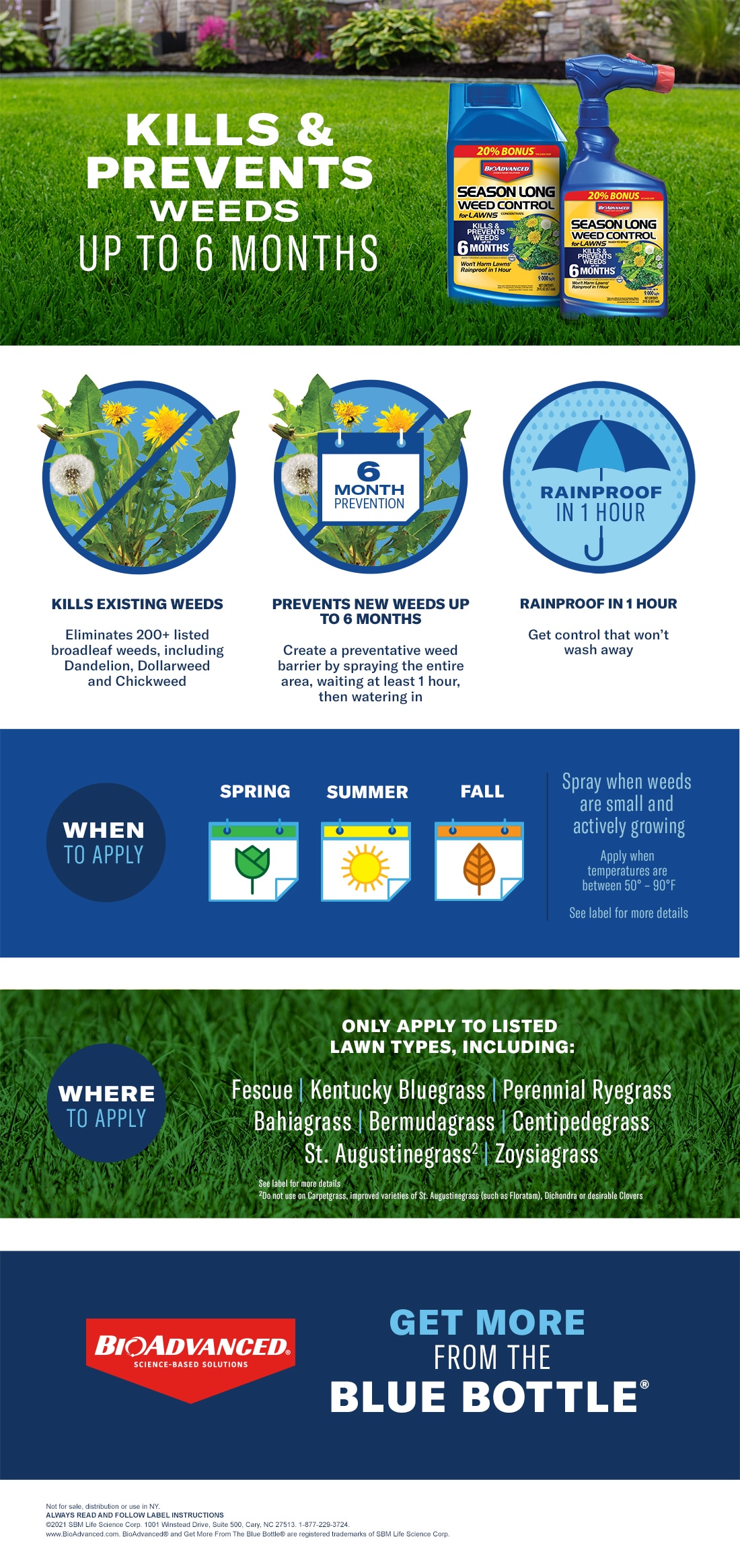 BIOADVANCED 29 oz. Concentrate Season Long Weed Control for Lawns ...