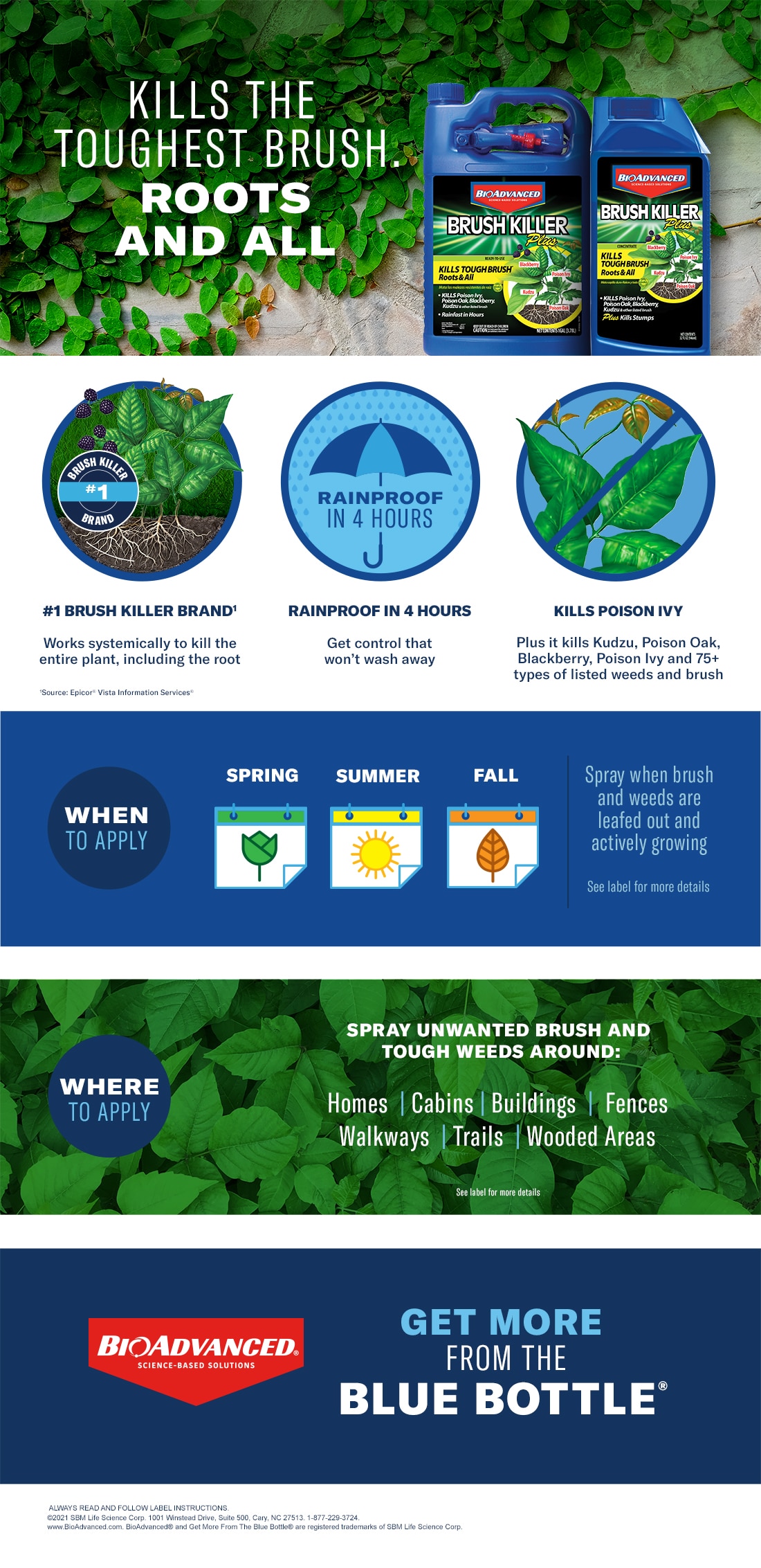 BIOADVANCED 32 oz. Brush Killer Plus Quart Concentrate 704640B - The ...