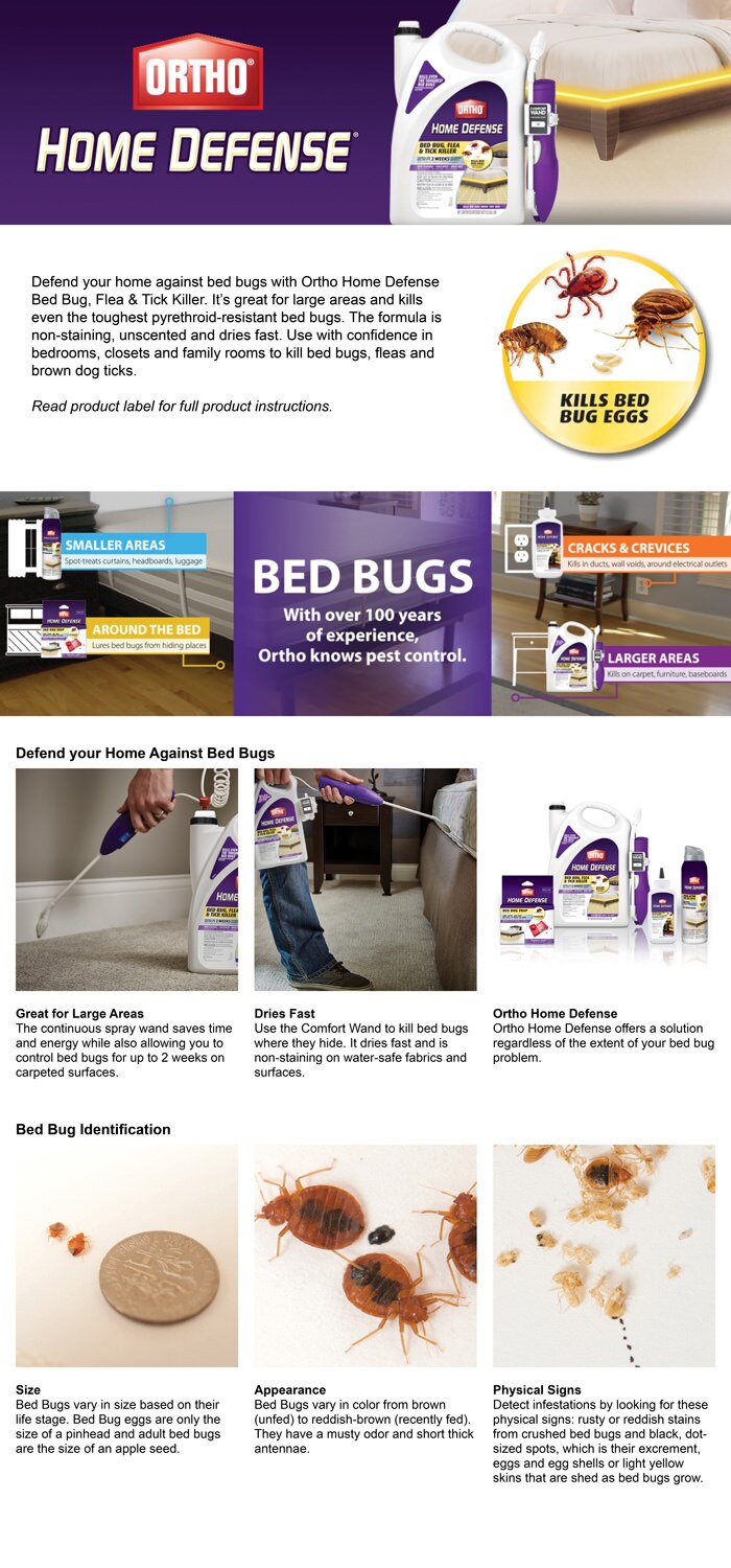Ortho 1/2 Gal. Home Defense Bed Bug 020251005 - The Home Depot