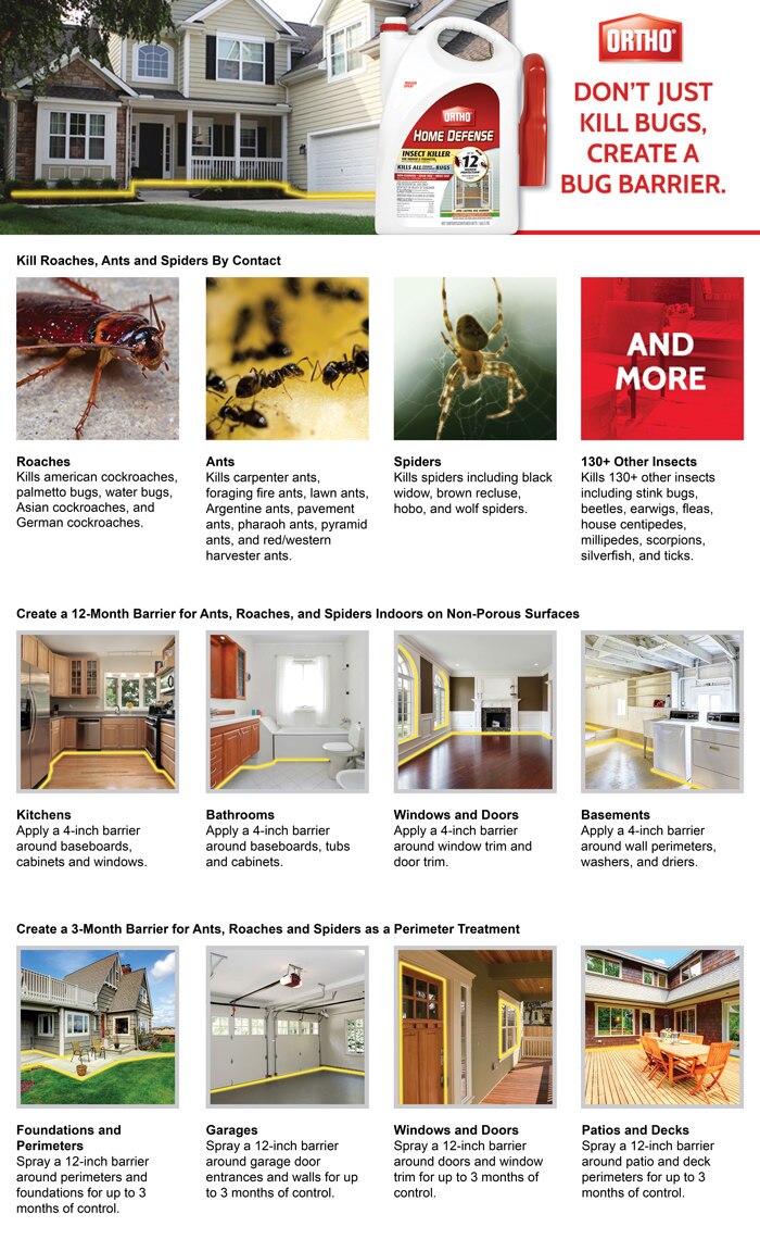 Ortho Home Defense Insect Killer for Indoor and Perimeter 2, 1 Gal ...