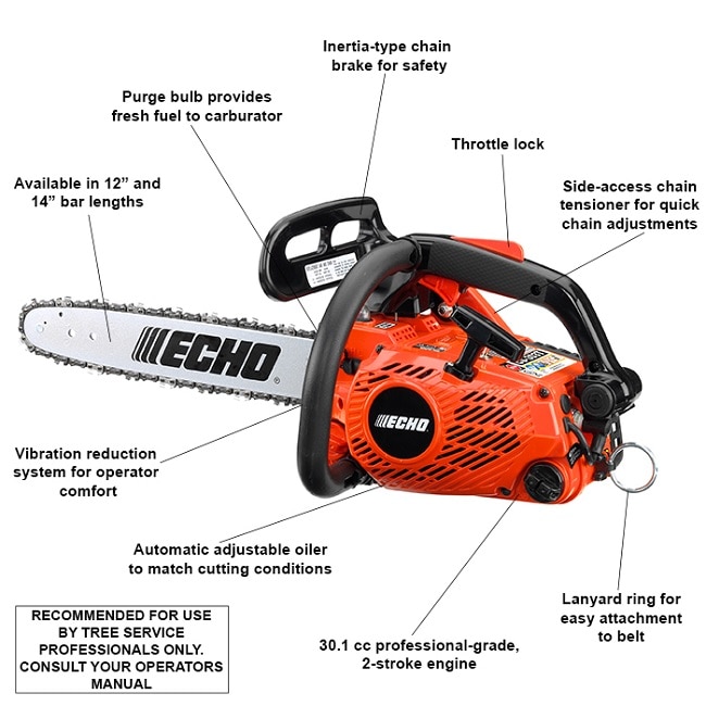ECHO 12 in. 25.0 cc Gas 2-Stroke X Series Lightweight Rear Handle ...