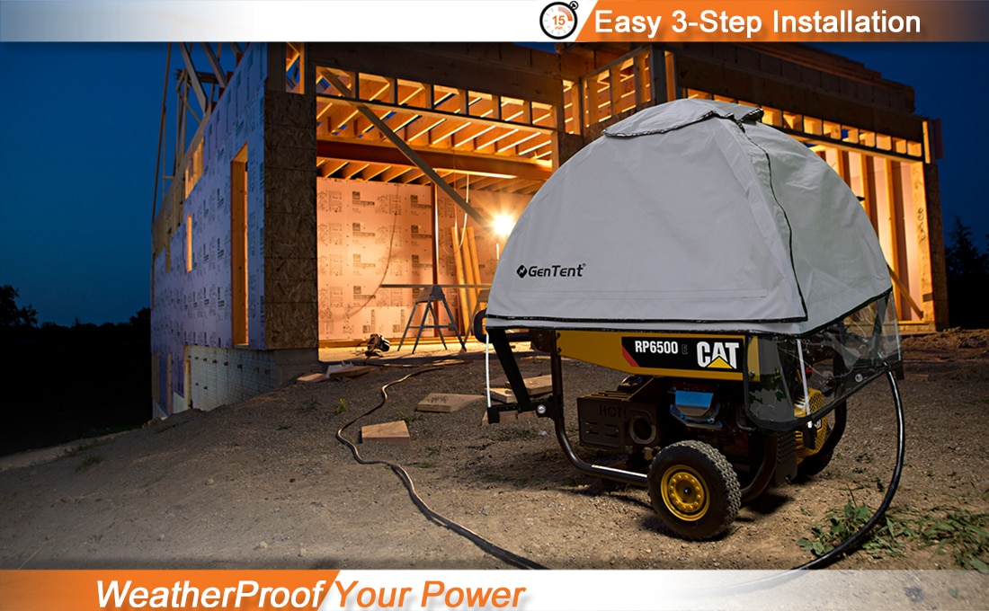 GenTent Generator Running Cover - Universal Kit (Standard, Grey) - for ...