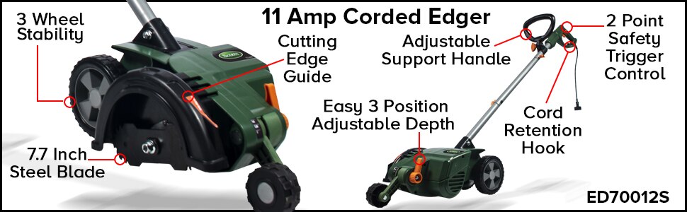 7.5 in. 11 Amp Electric Corded Edger ED70012S-21 - The Home Depot