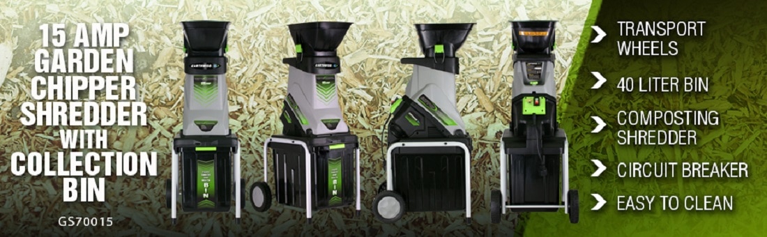 Earthwise 1.25 in. 15 Amp Electric Corded Chipper Shredder GS70015 ...
