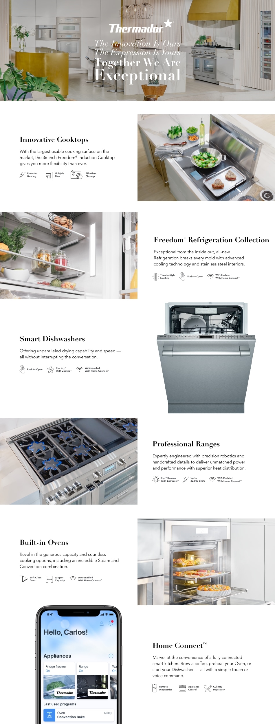 Thermador Masterpiece 30 in. Single Electric Deluxe Wall Oven with ...