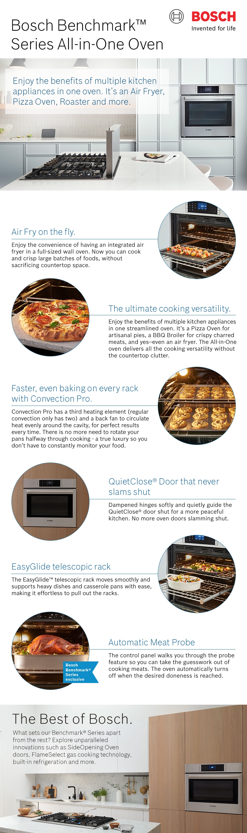 Bosch Benchmark Series 30 in. Built-In Single Electric Convection Wall ...