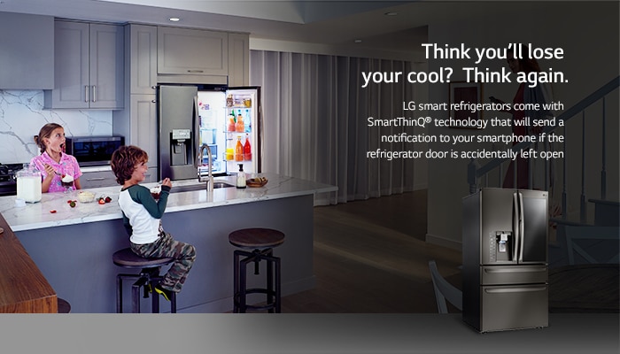 LG 28 cu. ft. 4-Door Smart Refrigerator w/ InstaView Door-in-Door and ...