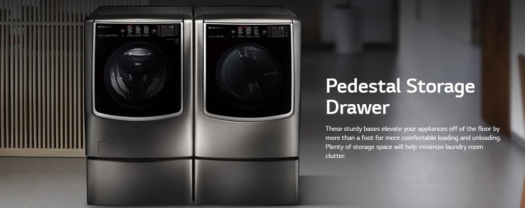 LG SIGNATURE 29 in. Laundry Pedestal with Storage Drawer for Washers ...