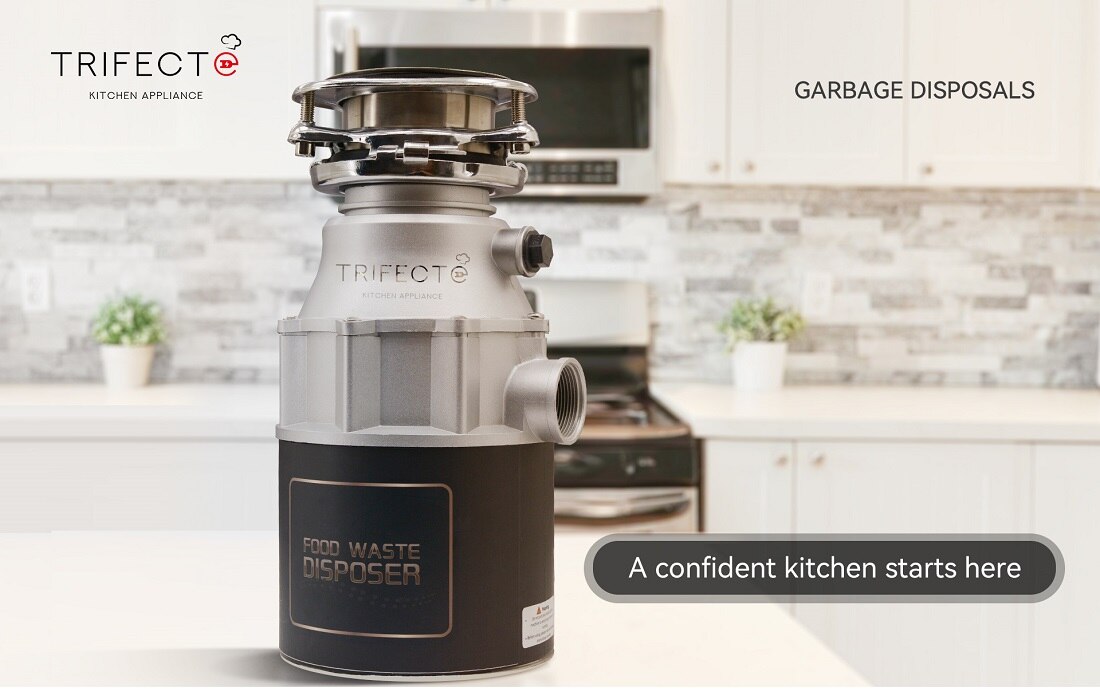 Trifecte Wrecker 3/4 HP Continuous Feed Garbage Disposal with Sound ...