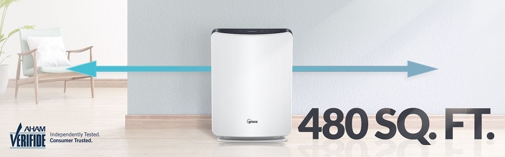 Winix D480True HEPA 3-Stage Air Purifier, AHAM Verified for 480 sq.ft ...