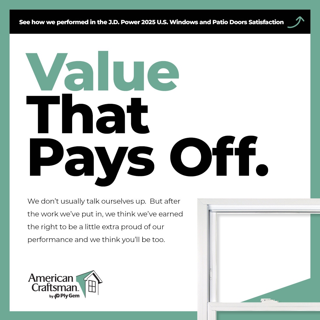 American Craftsman 70 Series 44.75 in. x 24.25 in. Universal Hand White ...
