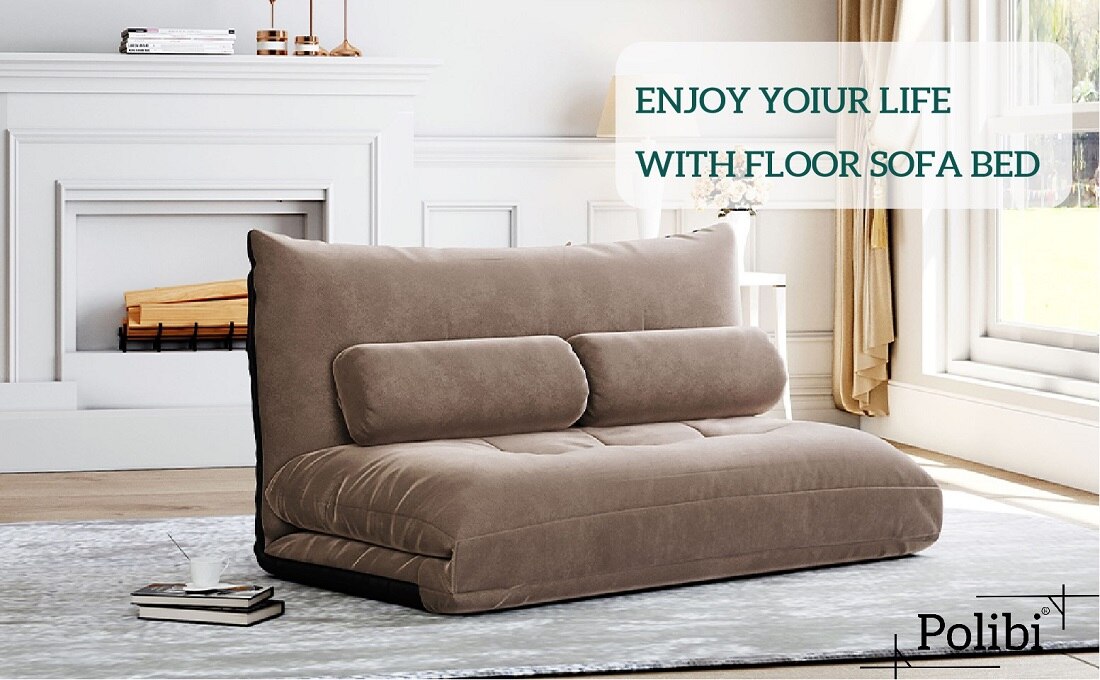 Polibi 25.00 in. Wide Armless Polyester Modern Rectangle Reclining ...